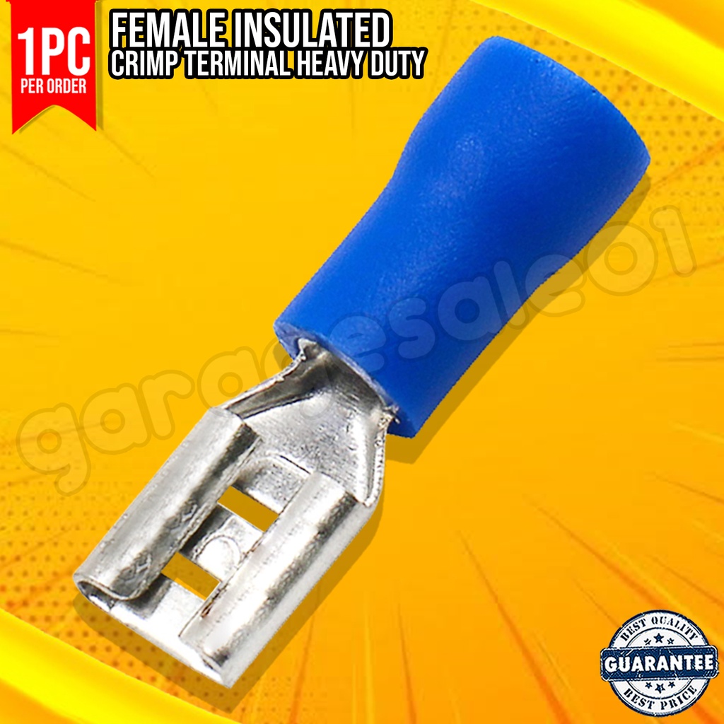 GS Female Insulated Spade Wire Connector | Electrical Crimp Terminal ...
