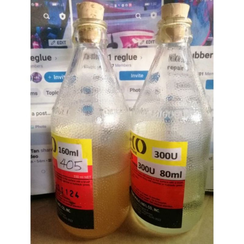 Greco 405 adhesive 160ml and Greco primer 80ml for reglue rubber shoes ...