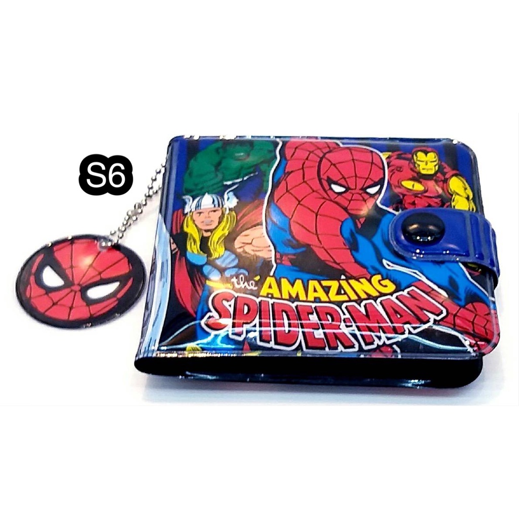 2 Fold Children's Wallet Cartoon Copyright Kids (Spiderman/Avenger ...