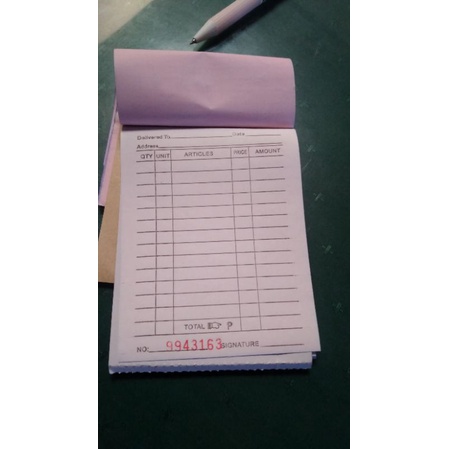 Carbonless Receipt Generic Small Duplicate & Triplicate | Shopee ...