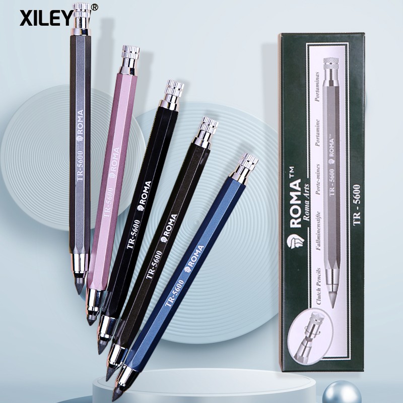 5.6mm Mechanical Pencil Metal Engineering Pen Thick Lead Drawing Pen ...
