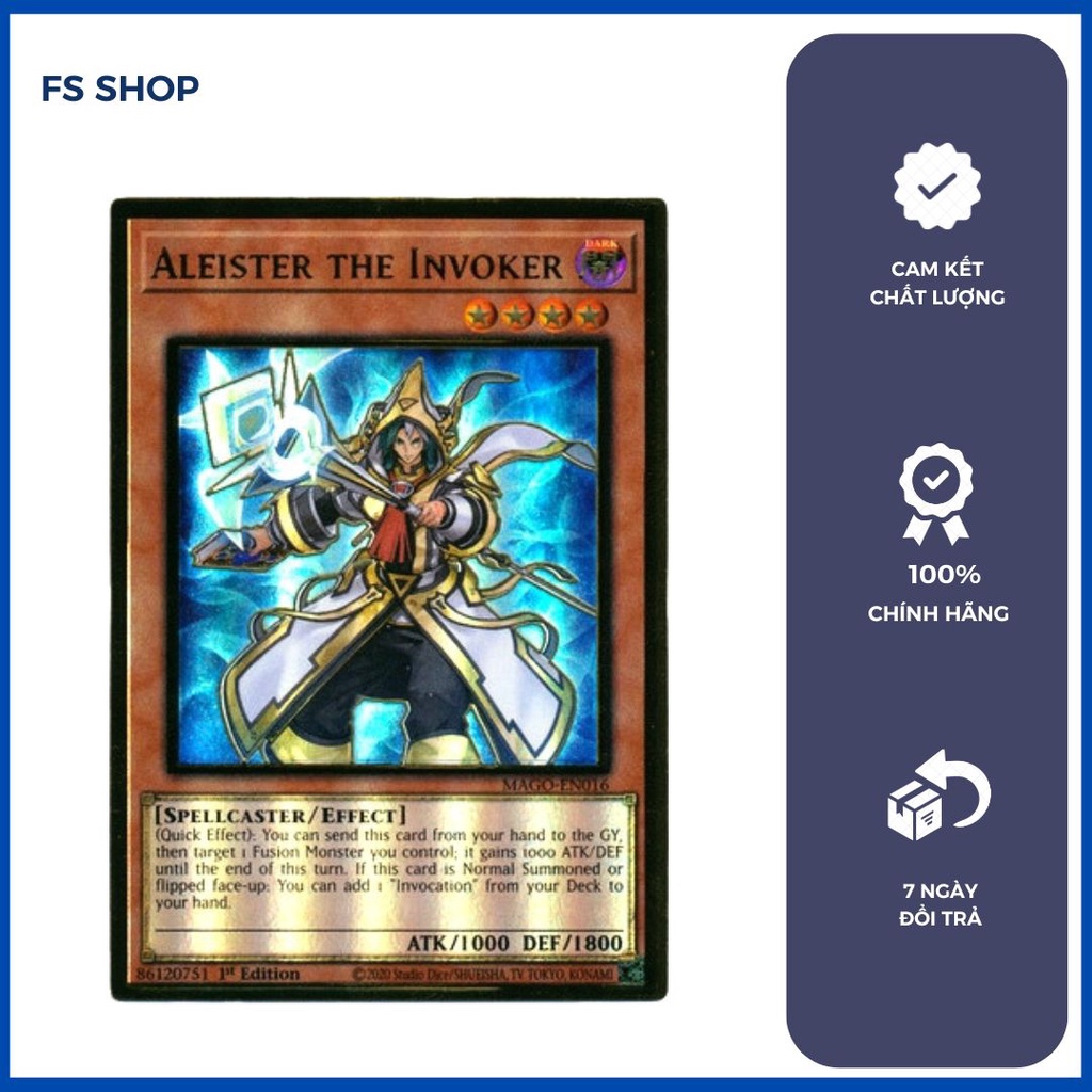 Genuine yugioh card Aleister the Invoker (Premium Gold Rare) | Shopee ...