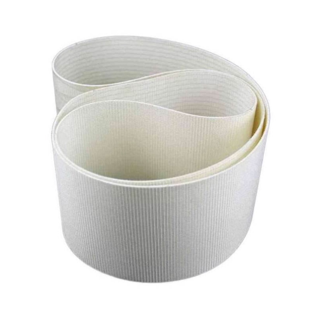 Perimeter:1700x430mm Customized White Food Grade PVC Double Faced Fiber Bread Opener Conveyor ...