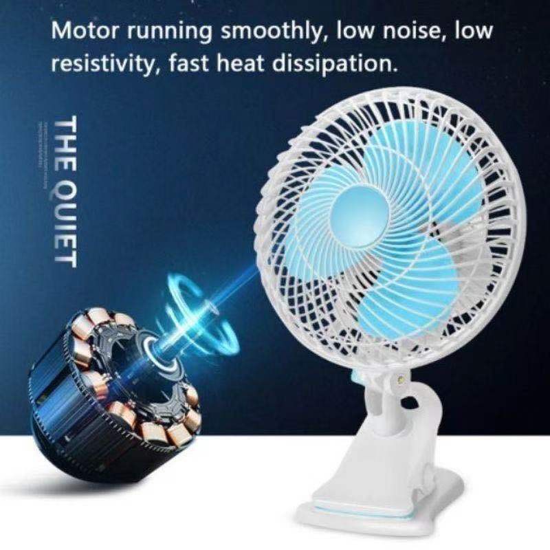 THREE BLADE TABLE FAN 220v Clip Fan Three Leaves 180 DEGREE Wind Fans ...