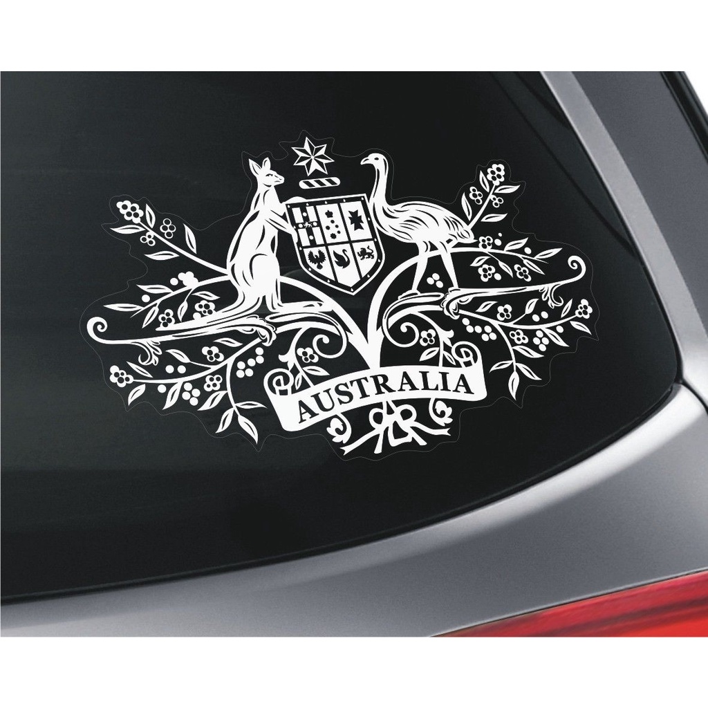 Australian Coat of Arms Car Window Vinyl Stickers Bumper Laptop Wall ...