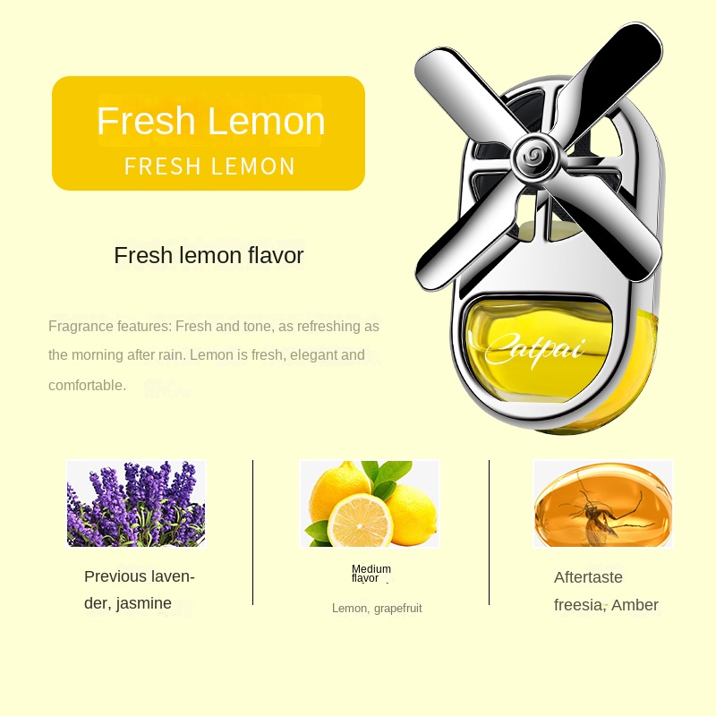 【XMT】Car Perfume Seat Perfume Small Fan Air Outlet Perfume Clip A Deer ...