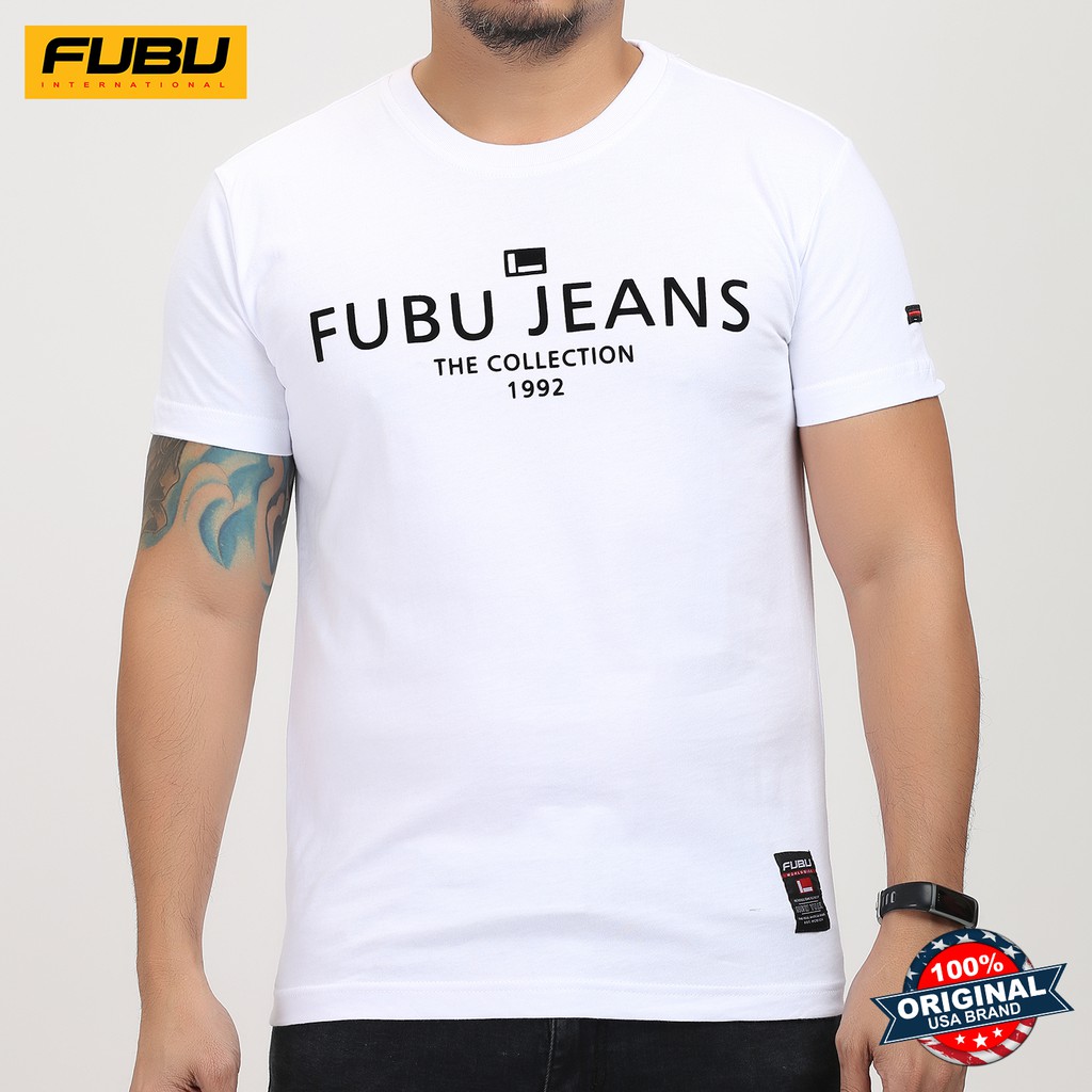 FUBU Round Neck Muscle Fit FBT01B-2628 (White) | Shopee Philippines
