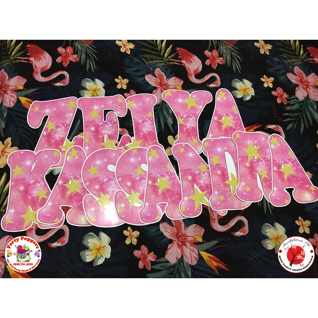 Part 2/7 Bunting Banner Customized Shape Cut Out Letter Banner *strings ...