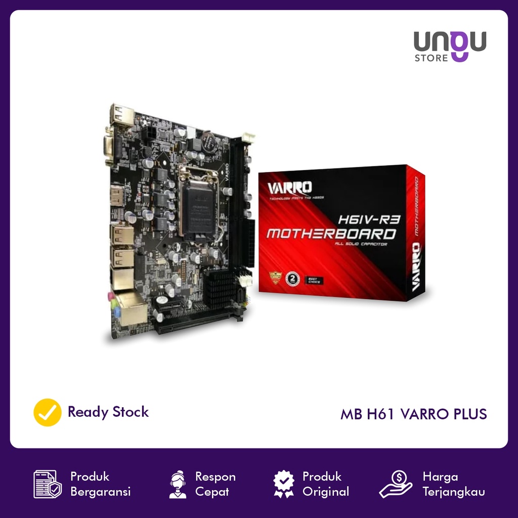 Motherboard H61 VARRO PLUS ORIGINAL | Shopee Philippines