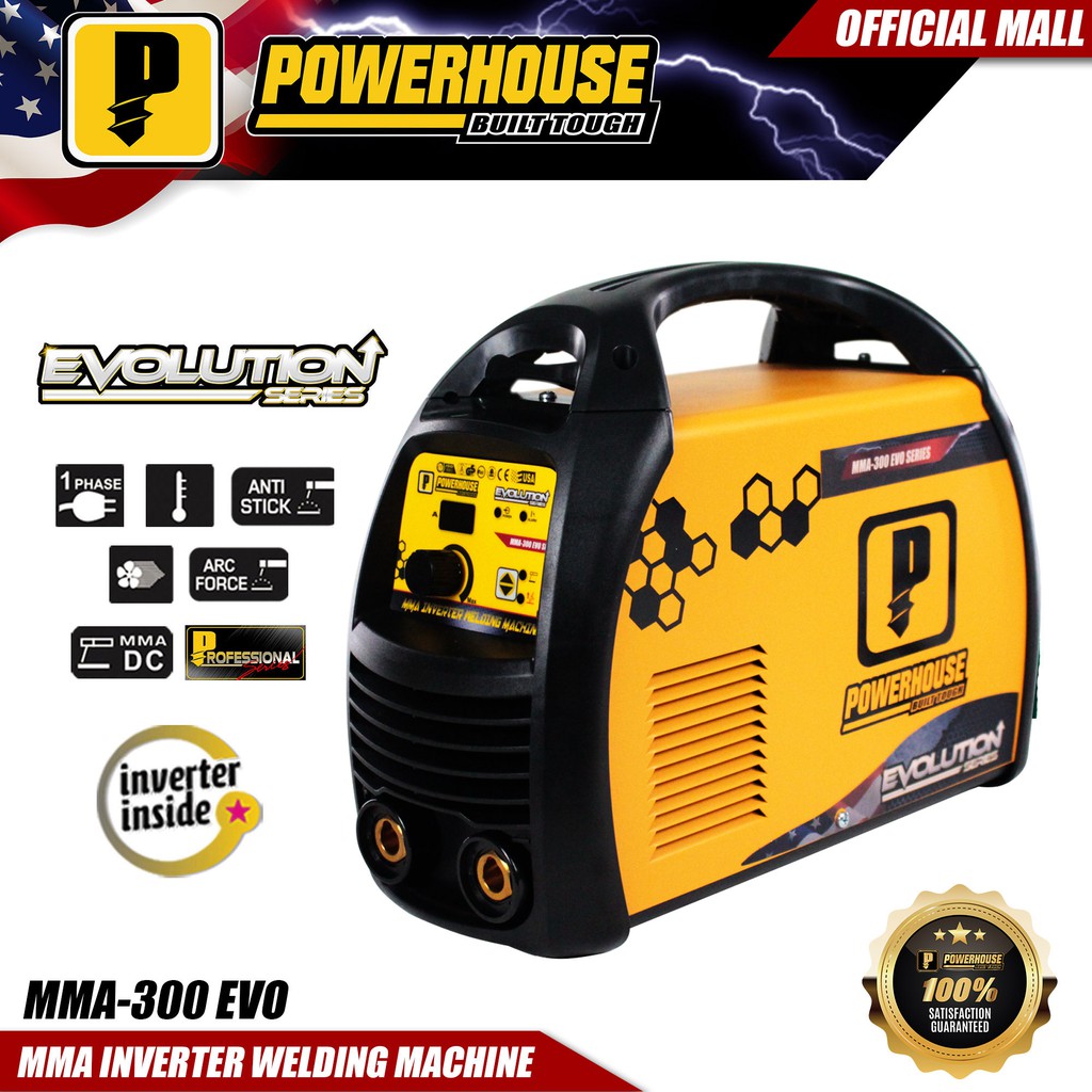 Powerhouse 300A Evolution Series Portable Inverter Welding Machine MMA ...