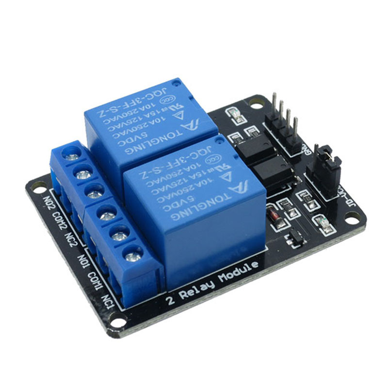 5V 2 Channel Relay Module Low Level Triggered 2-Way 2CH Relay Module ...