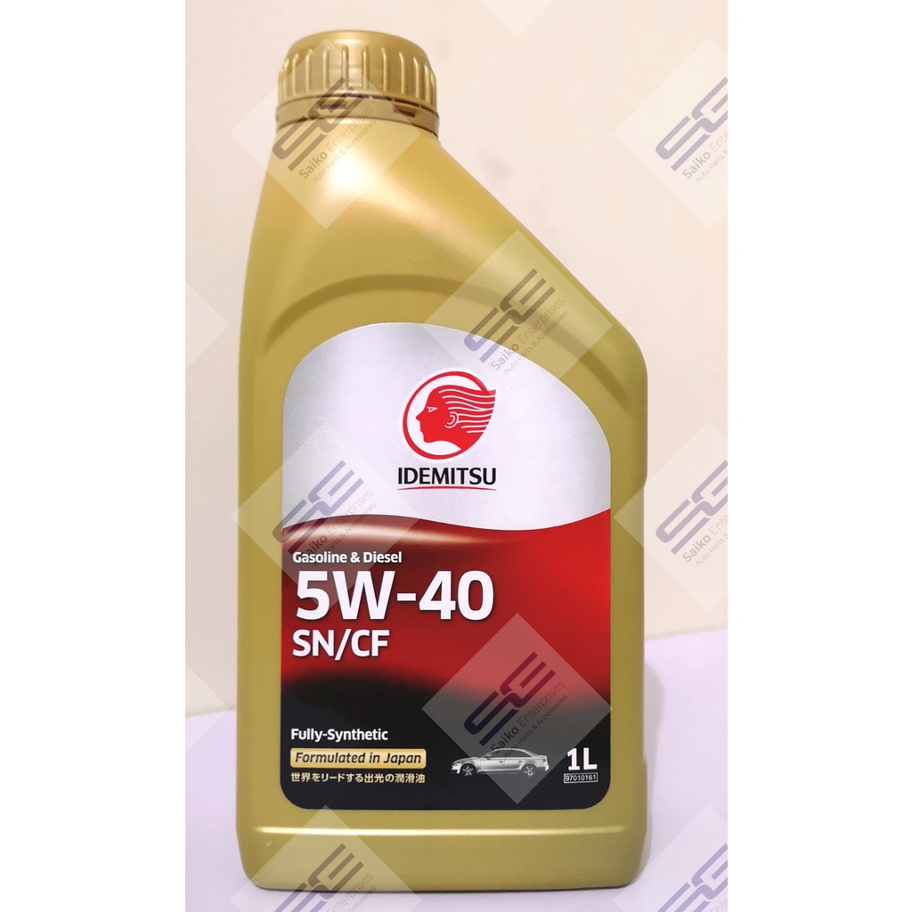 Idemitsu Fully Synthetic Gasoline SN Diesel CF 5W-40 Engine Motor Oil 1 ...