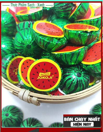 Joko Thai Duong Watermelon Chocolate Candy Vacuum Bag 300g | Shopee ...