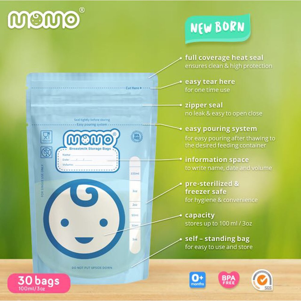 Momo 100 ml breast milk bag | Shopee Philippines