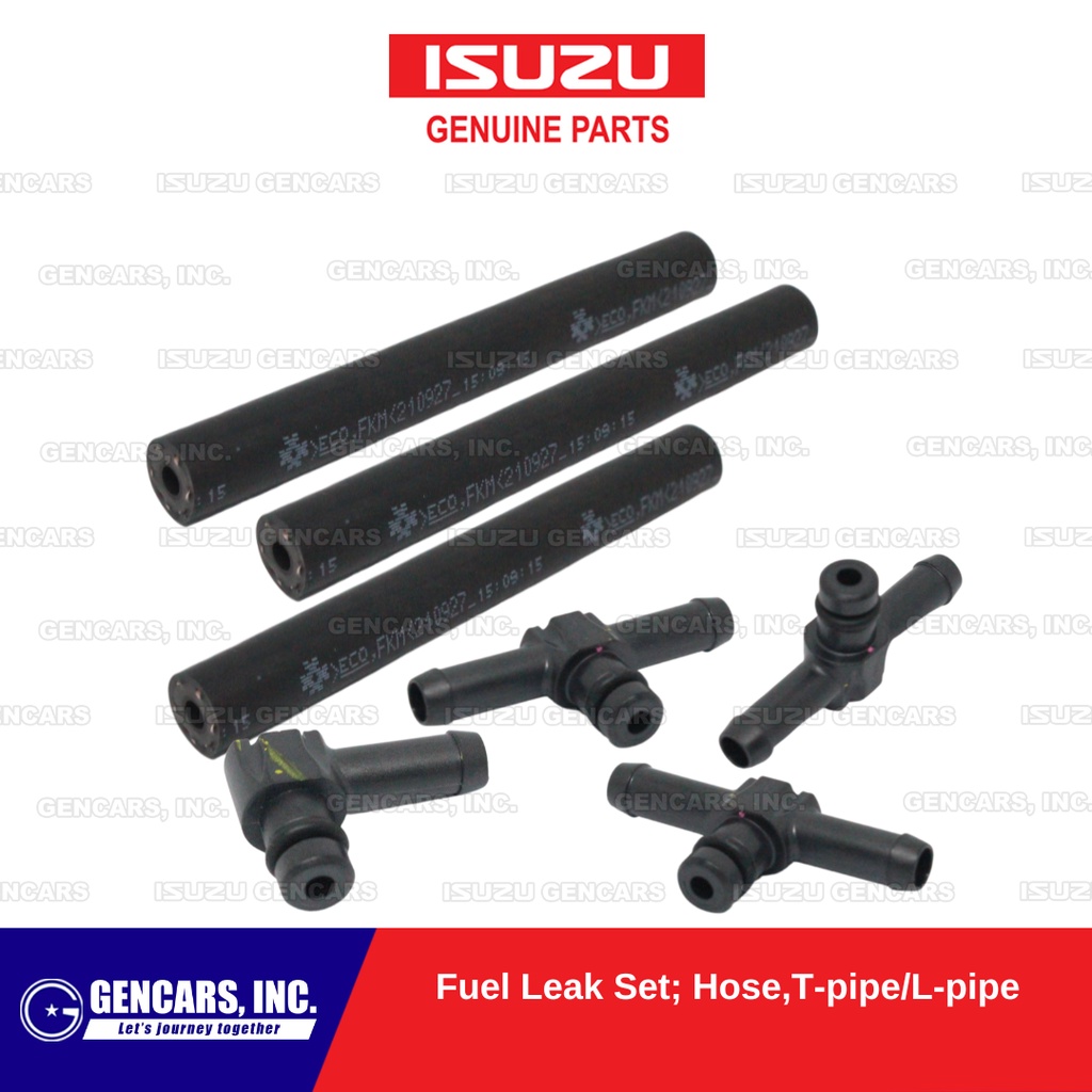 Isuzu Fuel Leak Set; Hose,T-pipe/L-pipe for Dmax / MuX 4JK1/4JJ1/ 4JJ3 ...