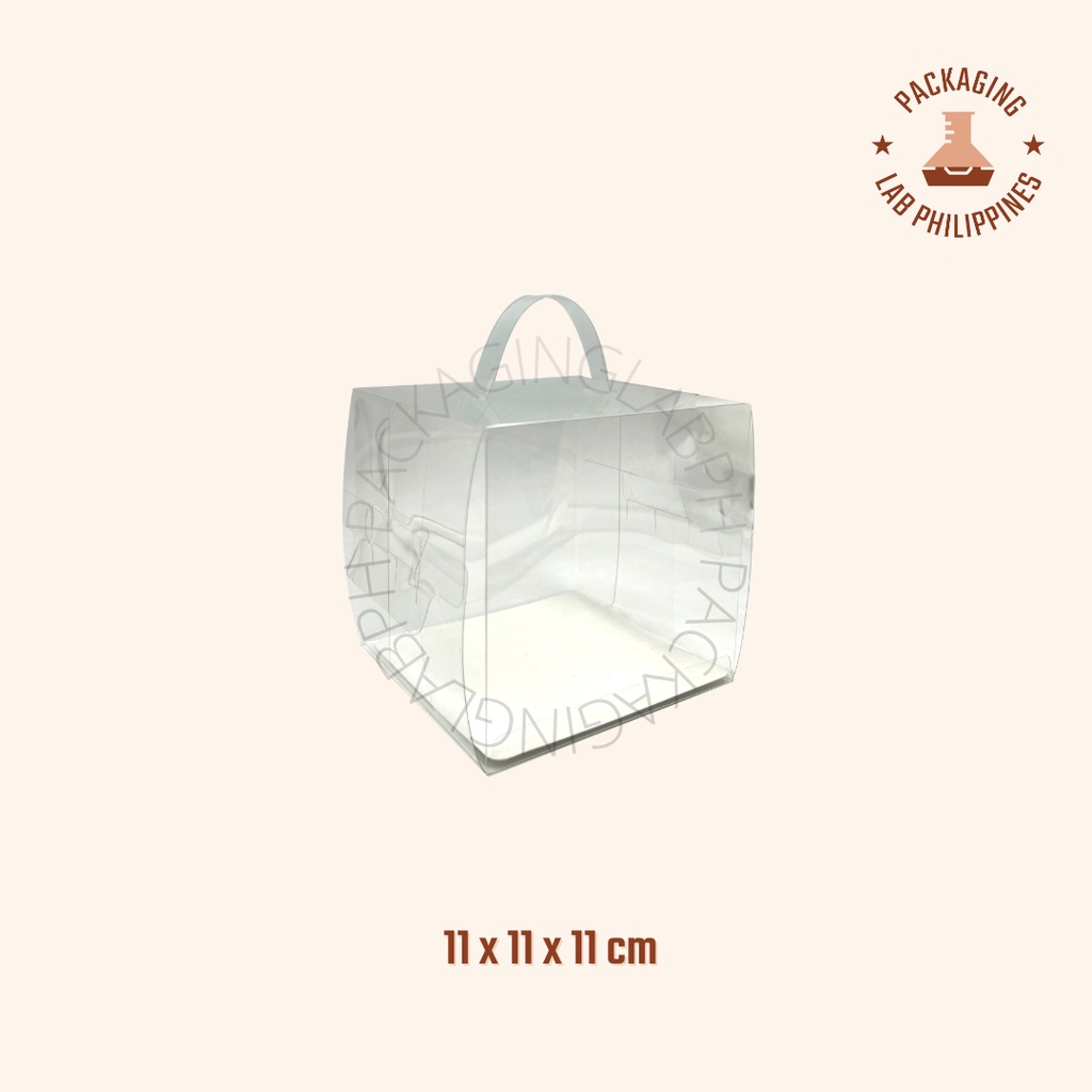 [10pcs] ACETATE CAKE BOX WITH HANDLE (Version 2) | Shopee Philippines
