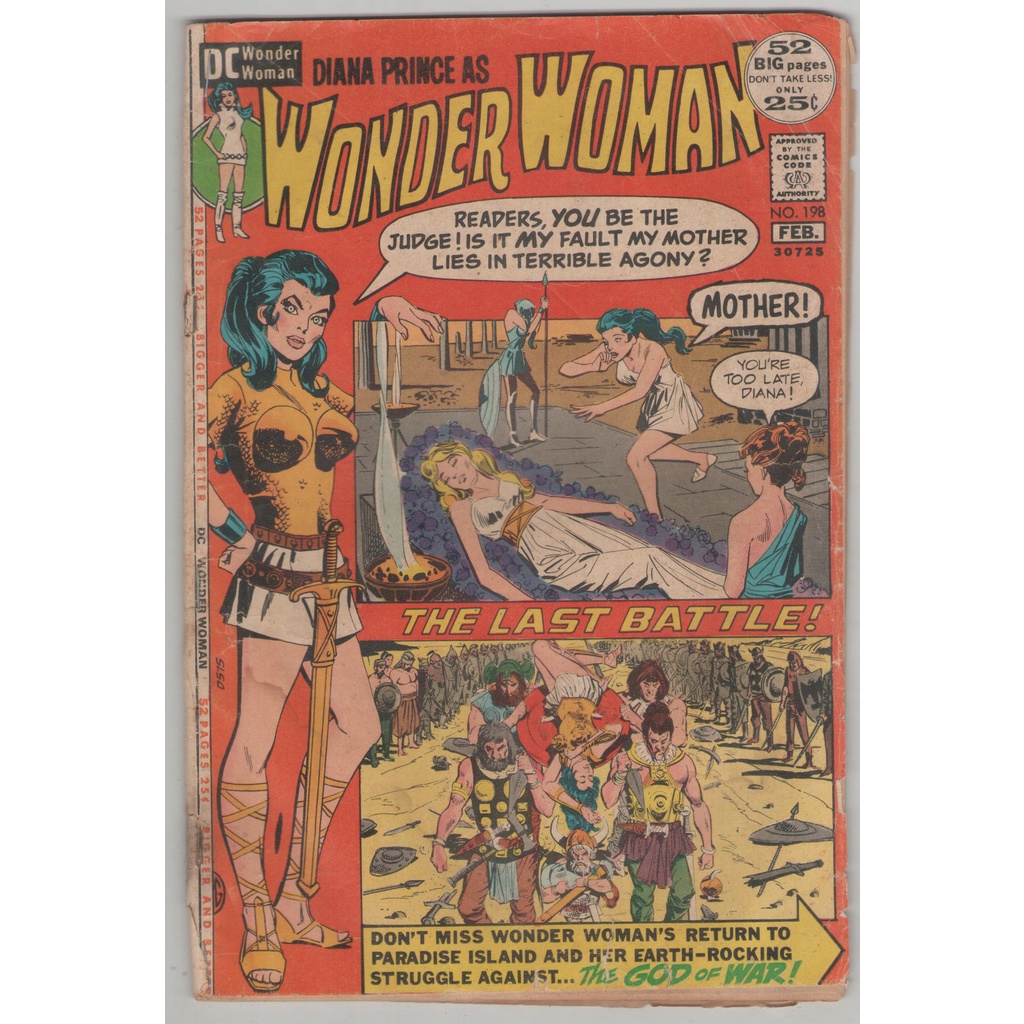 Wonder Woman 183, 198 (1969-72) No. 198 is 52 page giant | Shopee ...