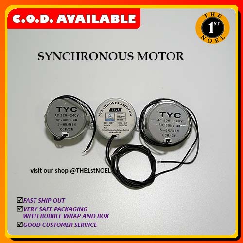 SYNCHRONOUS MOTOR 5-6 RPM 220V 50/60HZ 4W | Shopee Philippines