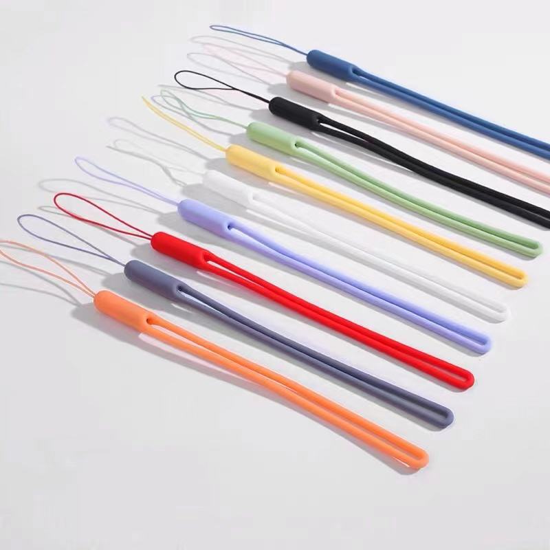 Candy color Phone Lanyard Wrist rope keychain U disk anti-lost pendant ...