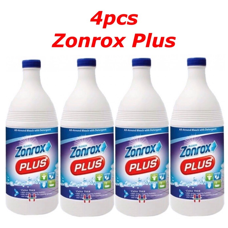 Zonrox Plus Bleach Laundry 900mL 4pcs 900ml | Shopee Philippines