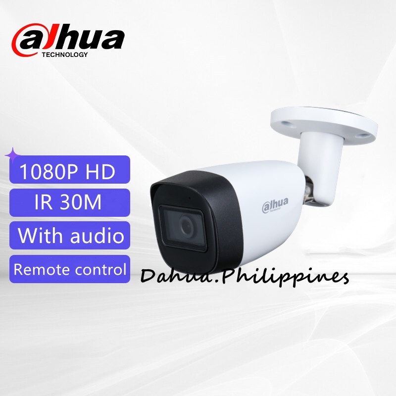 Dahua 2MP HD IR Bullet CCTV Camera With Audio Outdoor Wired Waterproof ...