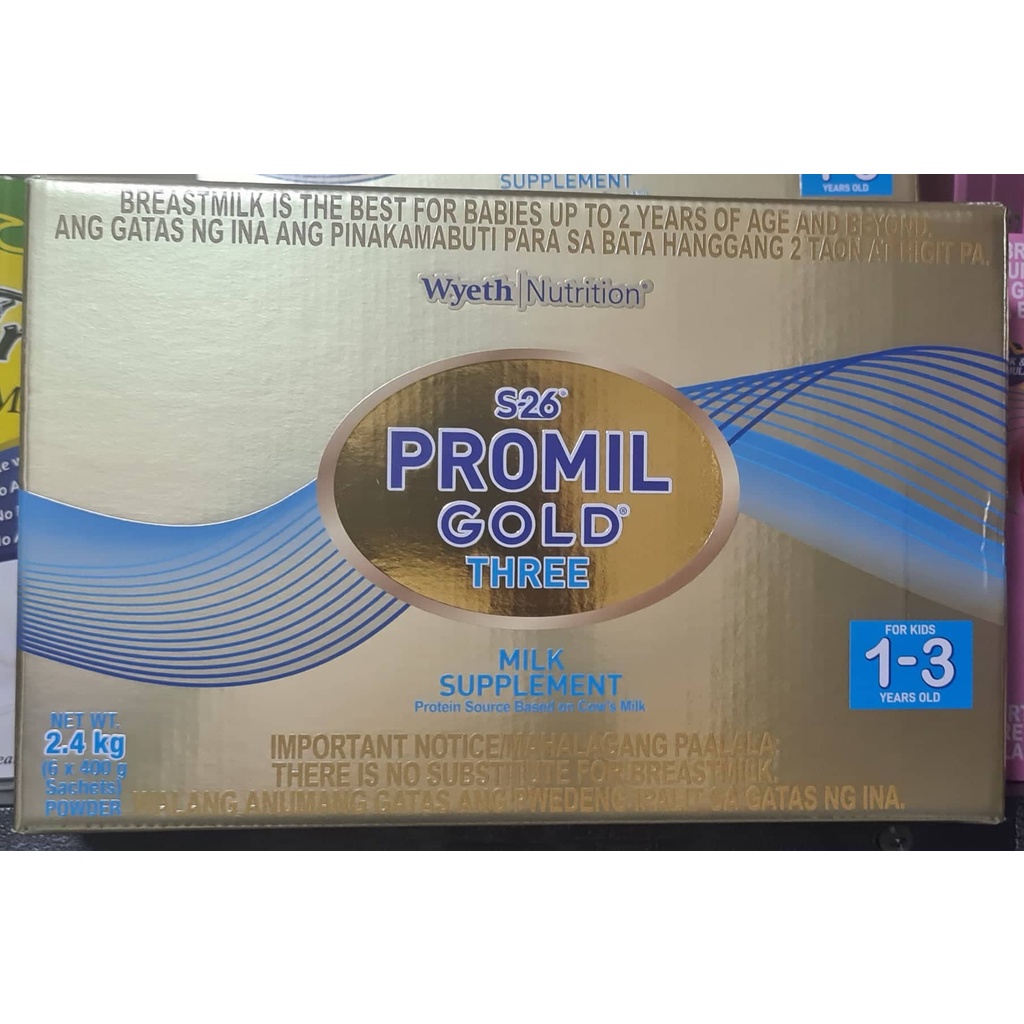 S26 Promil Gold Three Milk Supplement for Kids 1-3 Years Old 2.4kg ...