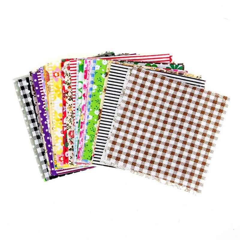 100pcs Cotton Fabric Patchwork DIY Sewing Quilting Tissue Toys Cloth ...