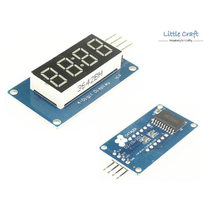 Arduino IoT 4 Digit 7-Segment Display Module With TM1637 Driver ...