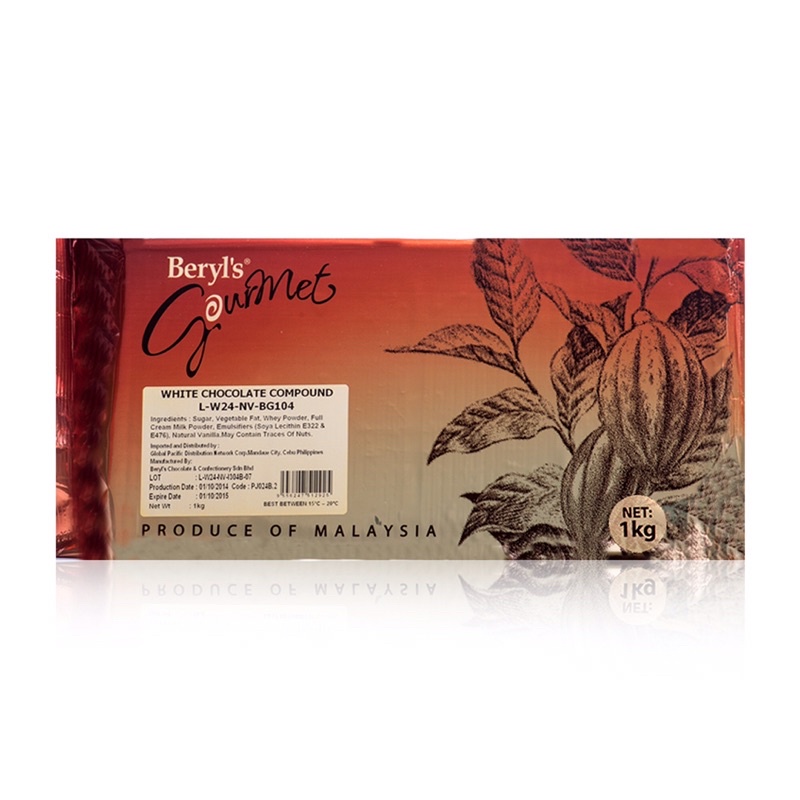 Beryls white| dark| sevonA chocolate Compound 1kg 1case 10pcs | Shopee ...