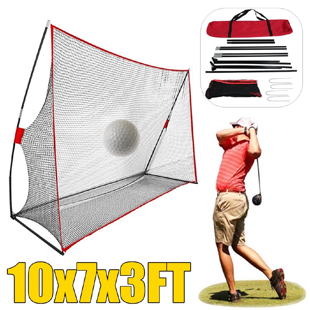 Golf Practice Net Portable Folding Hitting Cage Swing Outdoor Sports ...