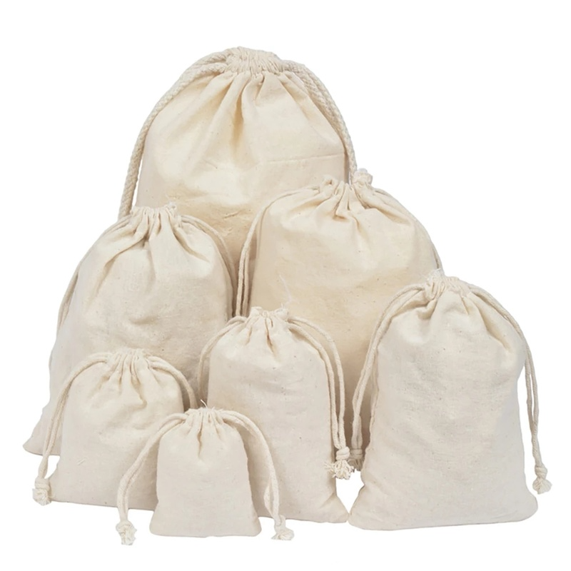 [Wholesale Price]Reusable Drawstring Handmade Cotton Linen Bag ...