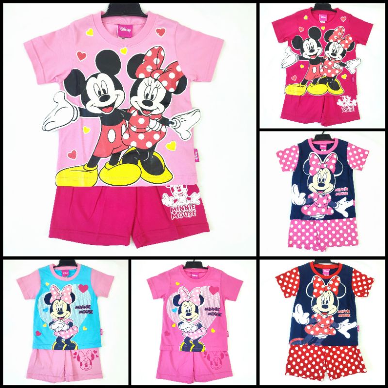 Minnie mouse Set T-Shirt + Pants (Genuine License) | Shopee Philippines
