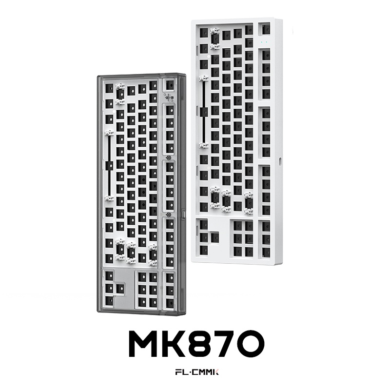 FLCMMK MK870 DIY 87 Keys Mechanical Keyboard Kit 80% Keyboard WK Layout RGB Single Mode Wired ...