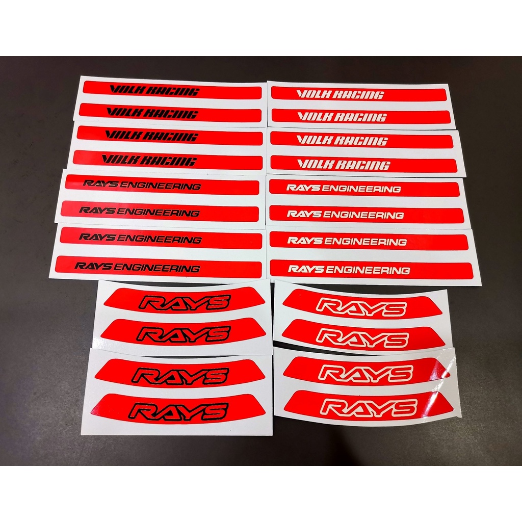 Rim Sticker Ce28 CR II Volk Racing Sticker Rays Engineering Myvi Wira ...