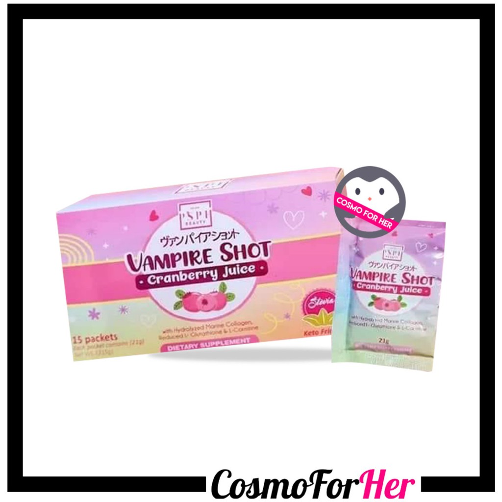 Authentic PSPH Vampire Shot Cranberry Juice and Blueberry Juice 15 ...