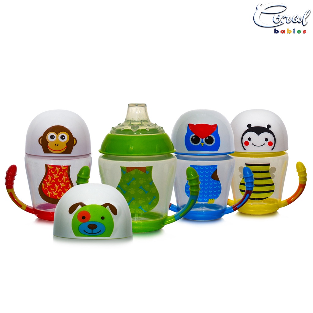 Coral Babies Soft Spout Twin with Ergonomic Handle Cup | Shopee Philippines