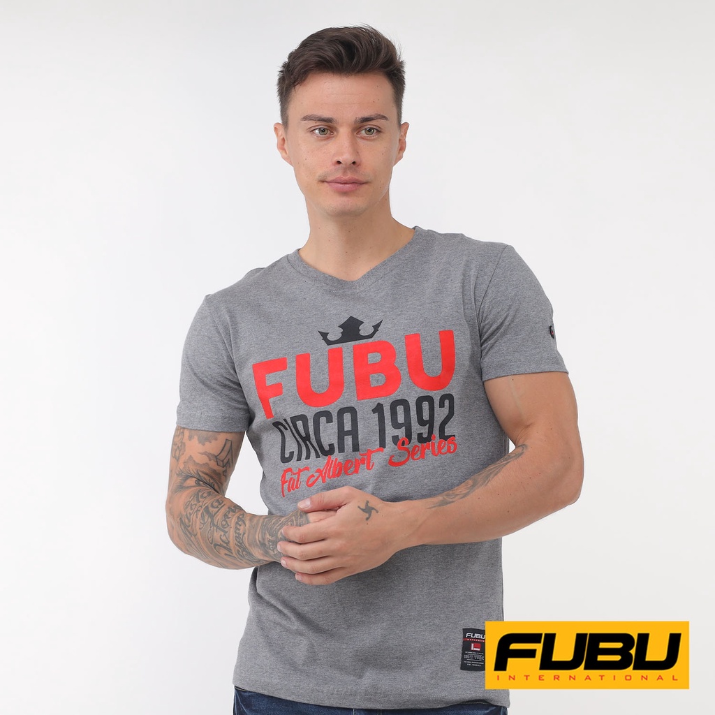Fubu Round Neck Muscle Fit FBT01B-2703 (Dark Heather Gray) | Shopee ...