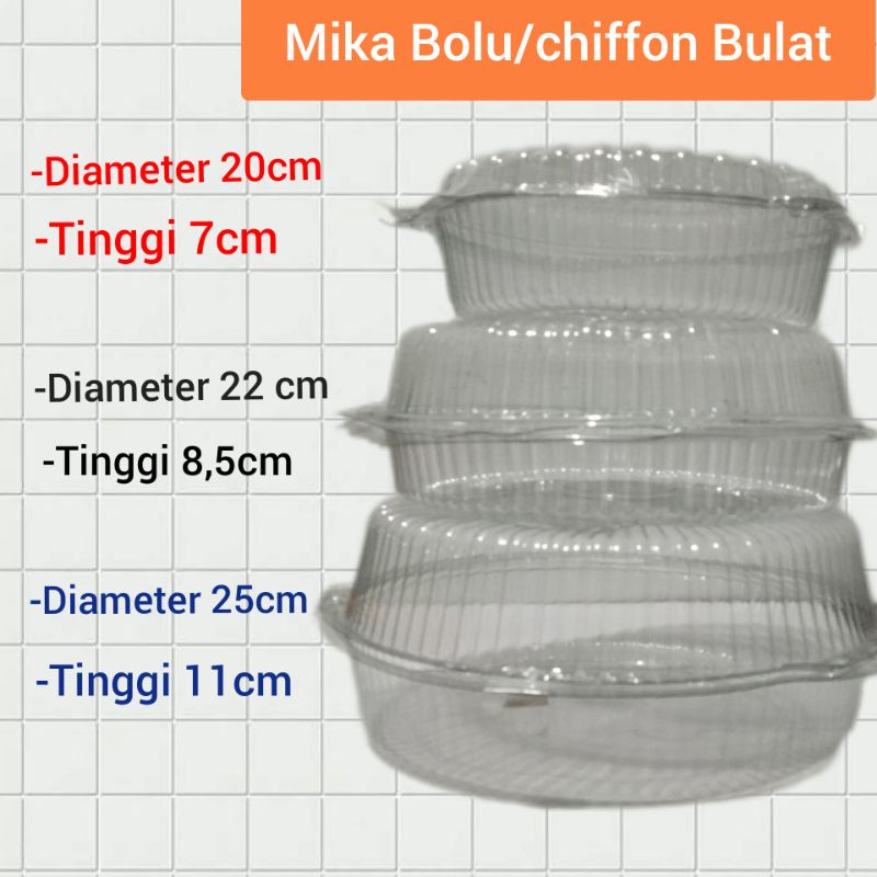 Mika Sponge/Chiffon Round Shape Size 20,22,25 (1pcs) | Shopee Philippines