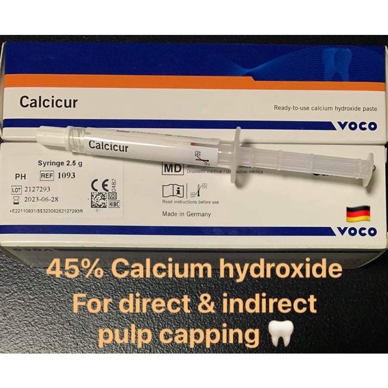 VOCO Calcicur Syringe (45% Pure Calcium Hydroxide) | Shopee Philippines