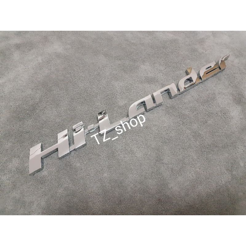 Logo hi lander Chrome Color For dmax all new | Shopee Philippines