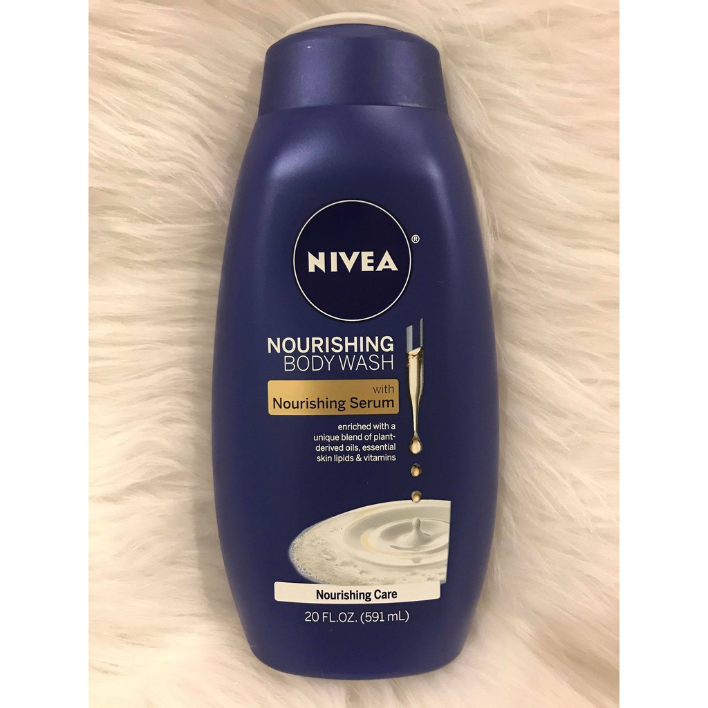 NIVEA Pampering Body Wash with Nourishing Serum, Coconut and Almond ...