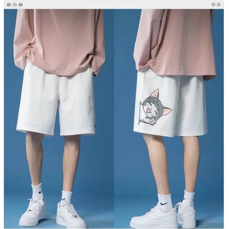 M-8XL Summer Korean Style Men's Baggy Short Pants Oversized Slack Sport ...