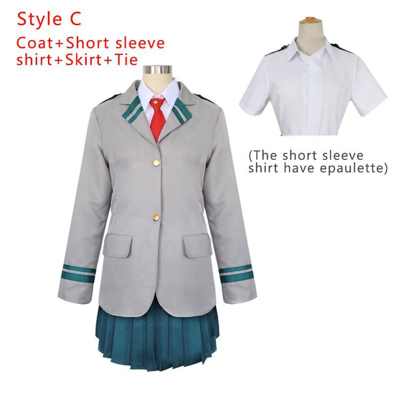 Cosplay Costume my hero academia UA School Uniform Tsuyu (size L ...