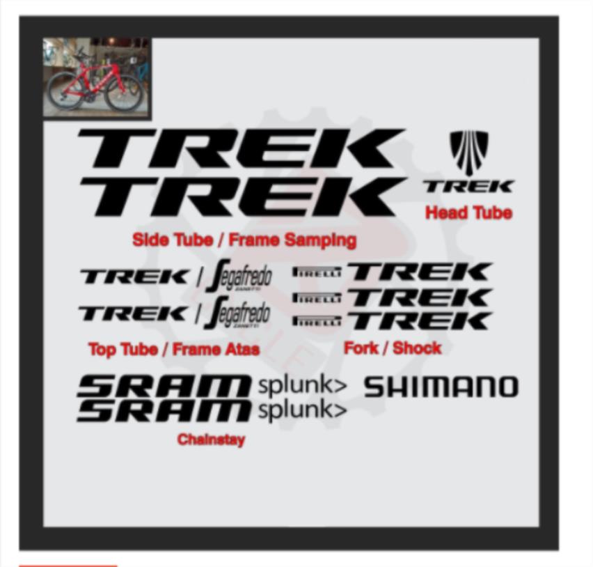Frame Trek Segafredo Decal Bike Stiker | Shopee Philippines