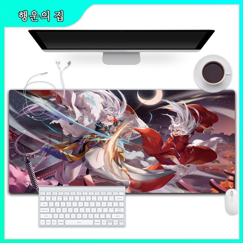 COD Inuyasha Pattern Lengthened Mouse Pad, Non-Slip Gaming Mouse Pad ...