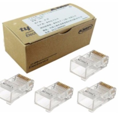 AMP TYCO RJ45 Connector SET OF 100PCS | Shopee Philippines