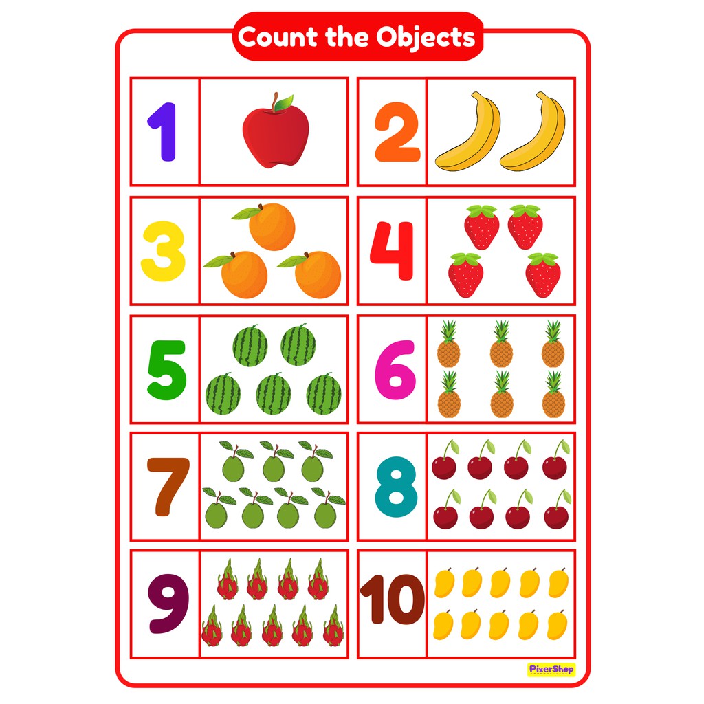 Numbers 1-10/Interactive Number Chart with Velcro/Laminated Educational ...