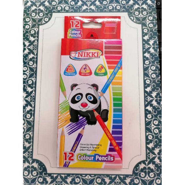 Nikki 12 colour pencil long | Shopee Philippines