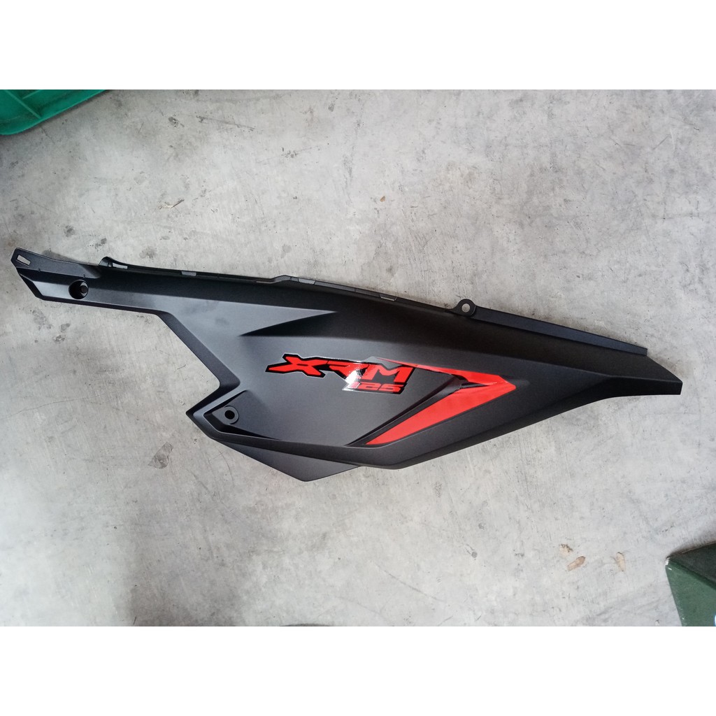 XRM 125 DSX 2021 BODY COVER SET MATT BLACK/RED (HP) (GENUINE: 64600-KPY ...