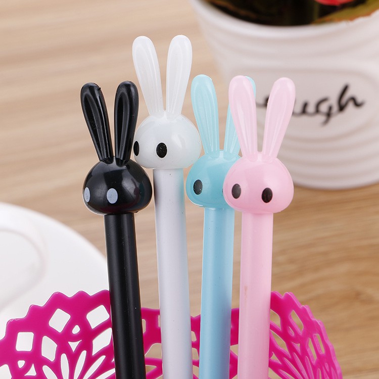 8-10pcs【545】Cartoon Stationery Rabbit Long Ear Rabbit Student gel pen ...
